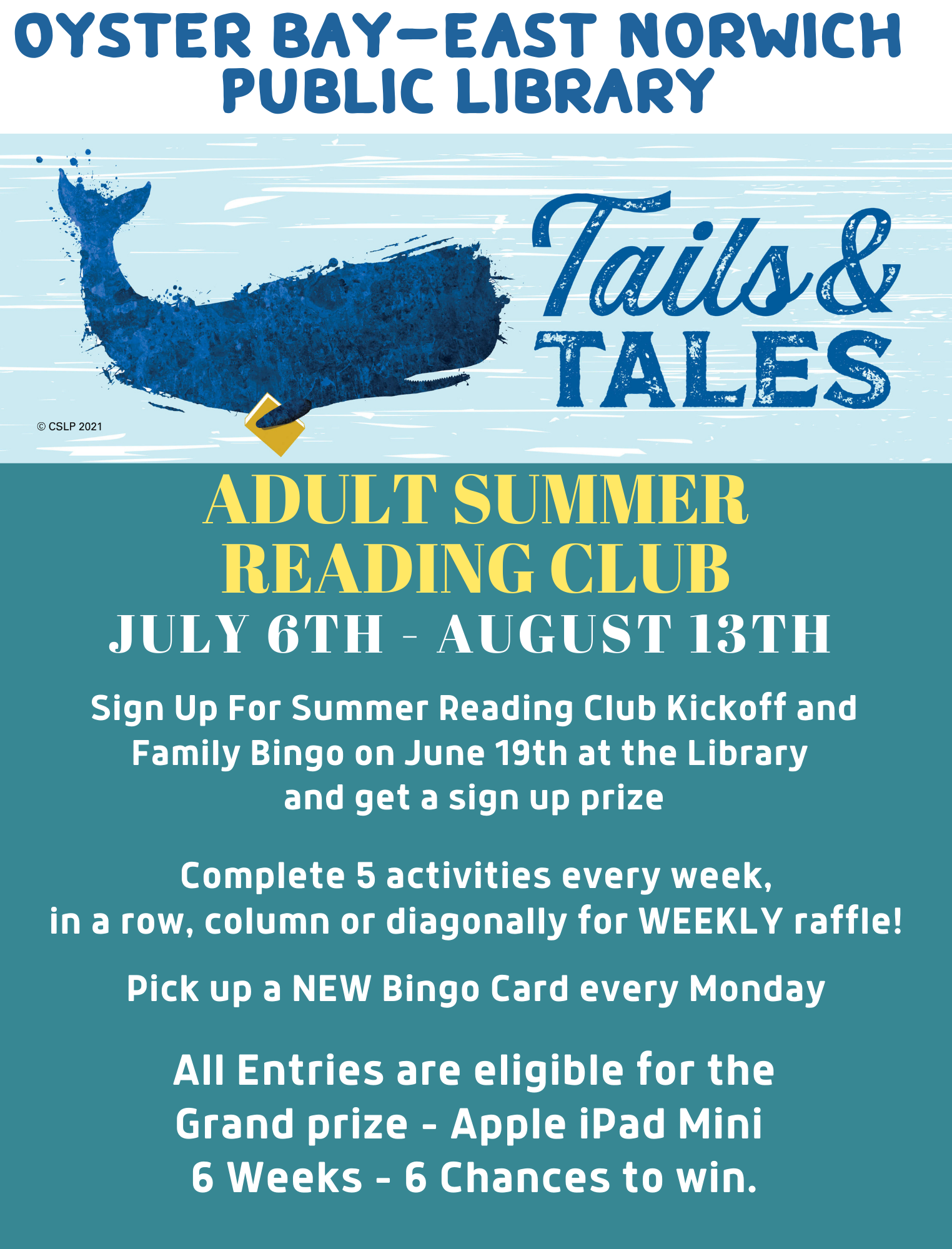 Summer Reading 2021 | Oyster-Bay East Norwich Public Library
